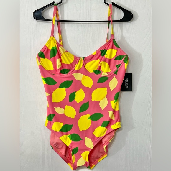 kate spade | Swim | Nwt Kate Spade New York Lemon Print One Piece ...